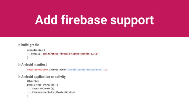 Introduction to Firebase on Android | PDF