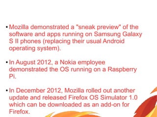 Introduction to firefox os | PDF | Browsers | Computer Software and ...