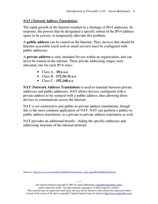 Introduction to firewalls | PDF | Computer Networking | Computing