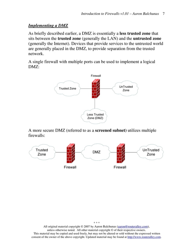 Introduction to firewalls | PDF | Computer Networking | Computing