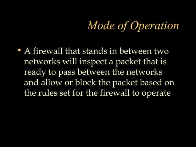 Introduction to firewalls | PPT | Computer Networking | Computing
