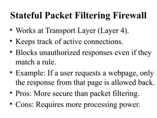 Information security introduction to firewall | PPT
