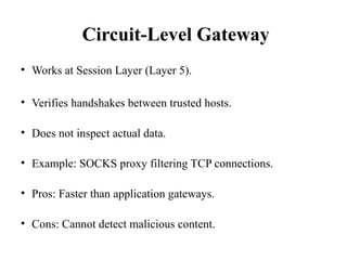 Information security introduction to firewall | PPT