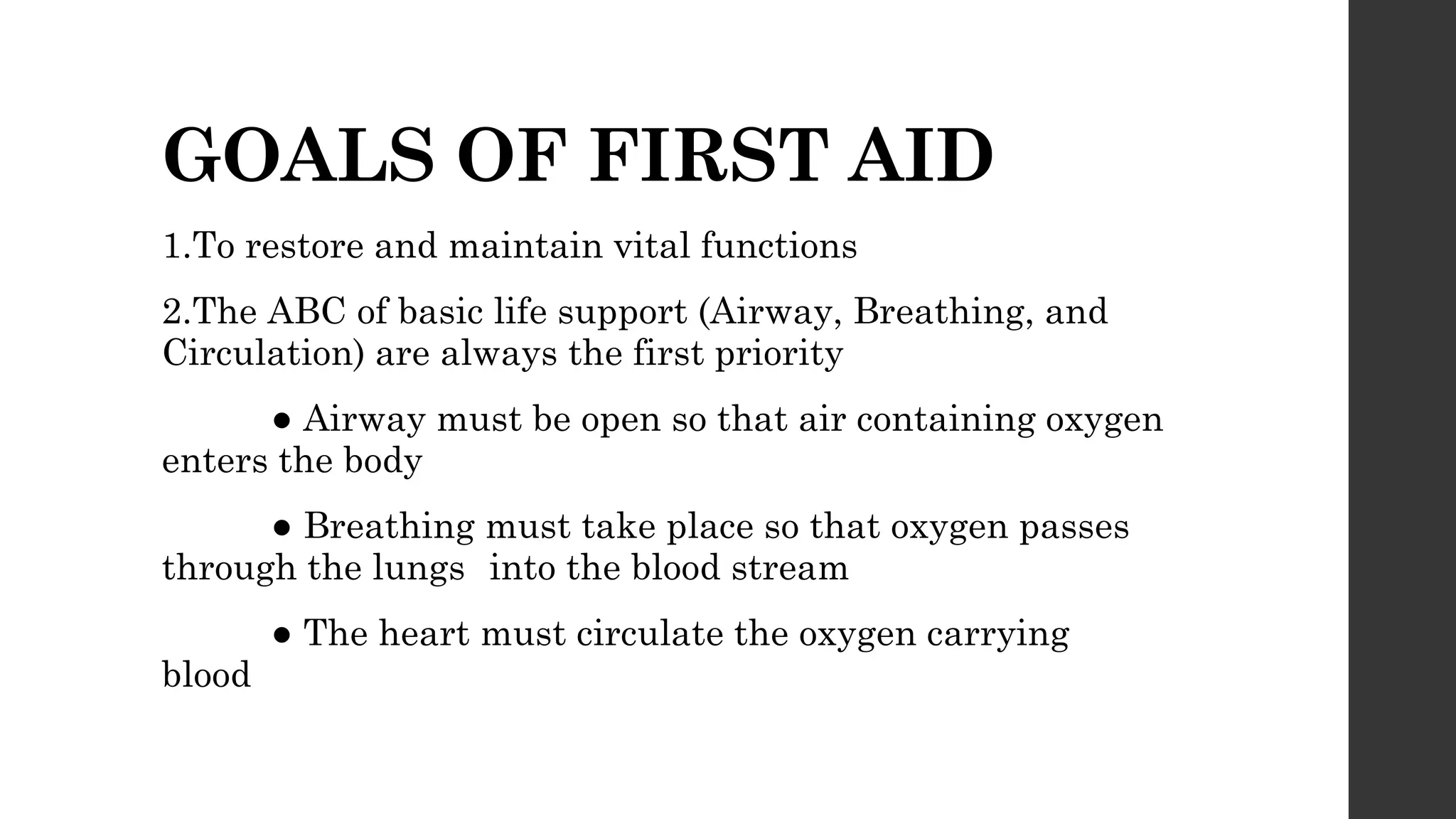 Introduction to first aid | PDF