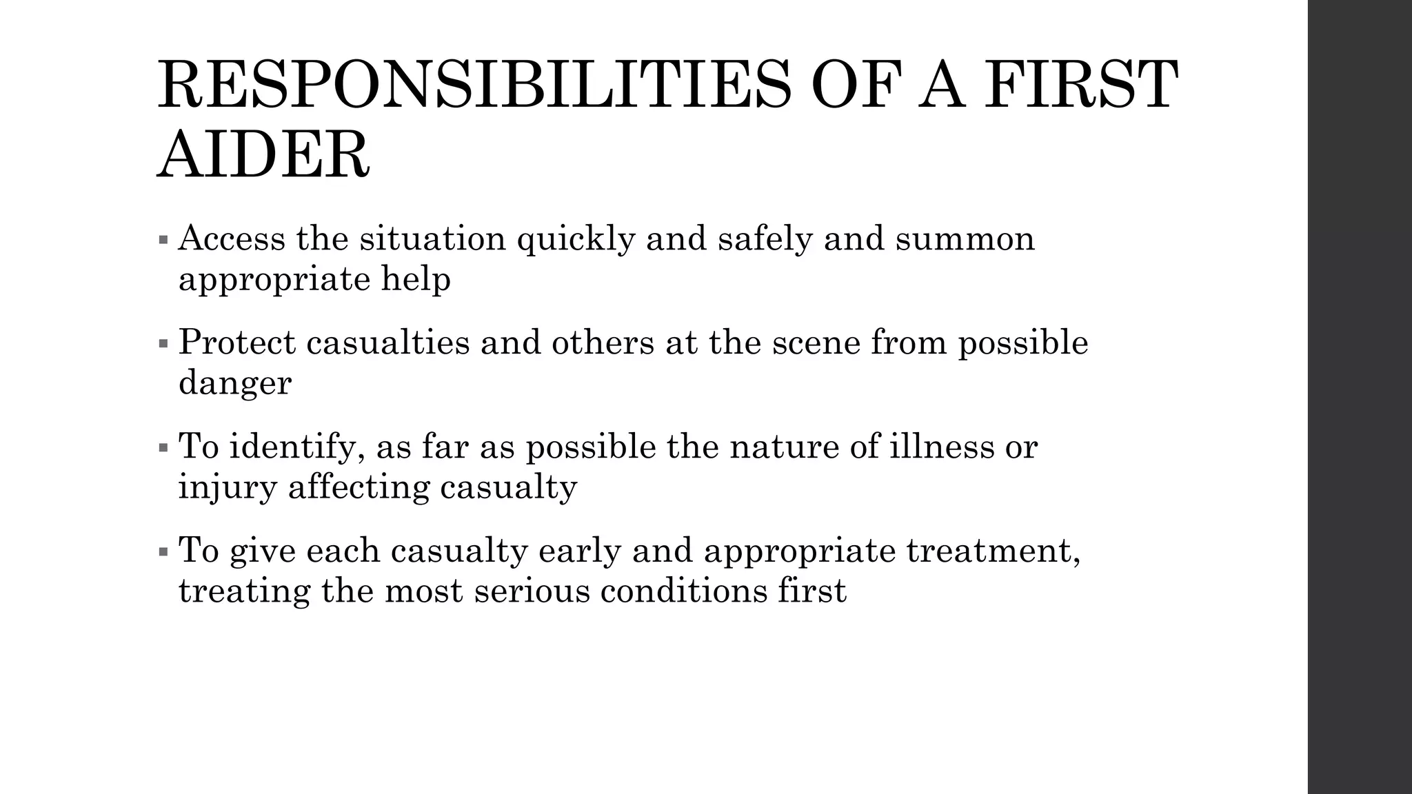 Introduction to first aid | PDF