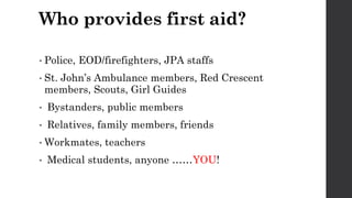 Introduction to first aid | PDF
