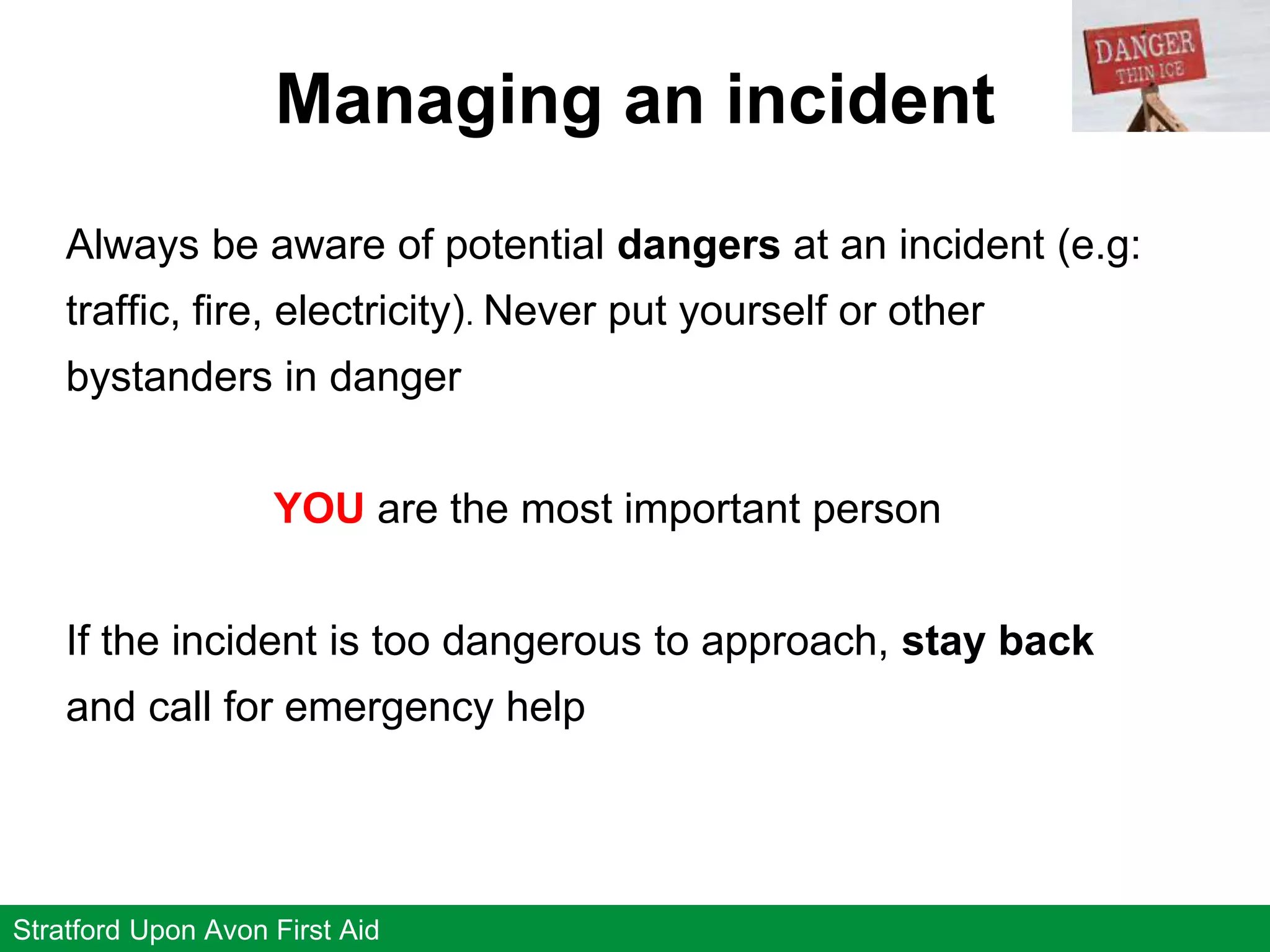 Introduction to first aid the basics | PPTX