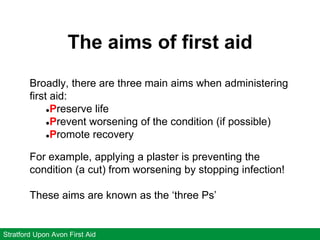 Introduction to first aid the basics | PPT