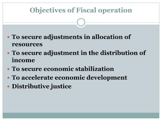 INTRODUCTION TO FISCAL ECONOMICS OR PUBLIC FINANCE | PPTX