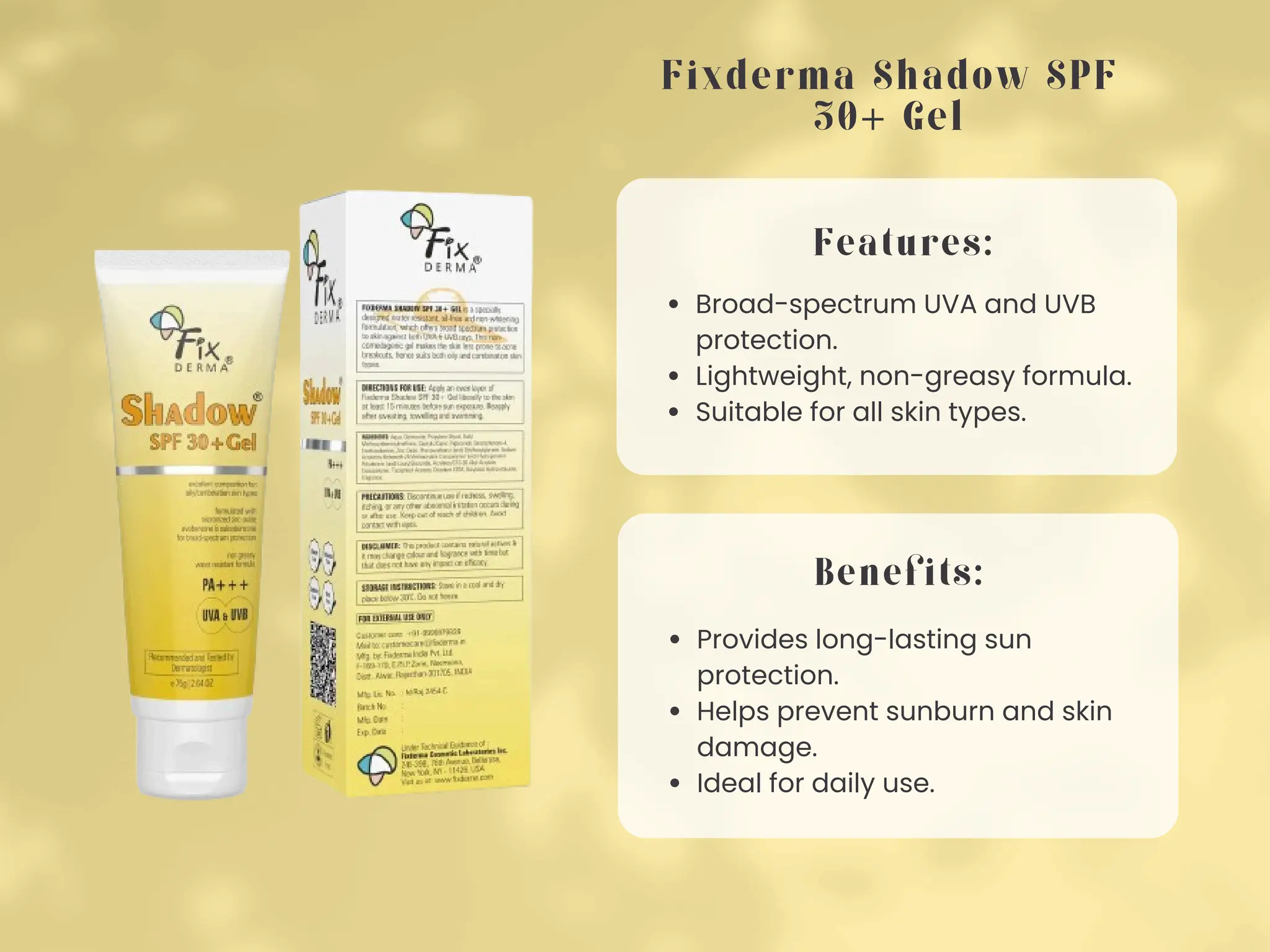 Introduction to Fixderma Sunscreen - high-performance sun protection | PDF