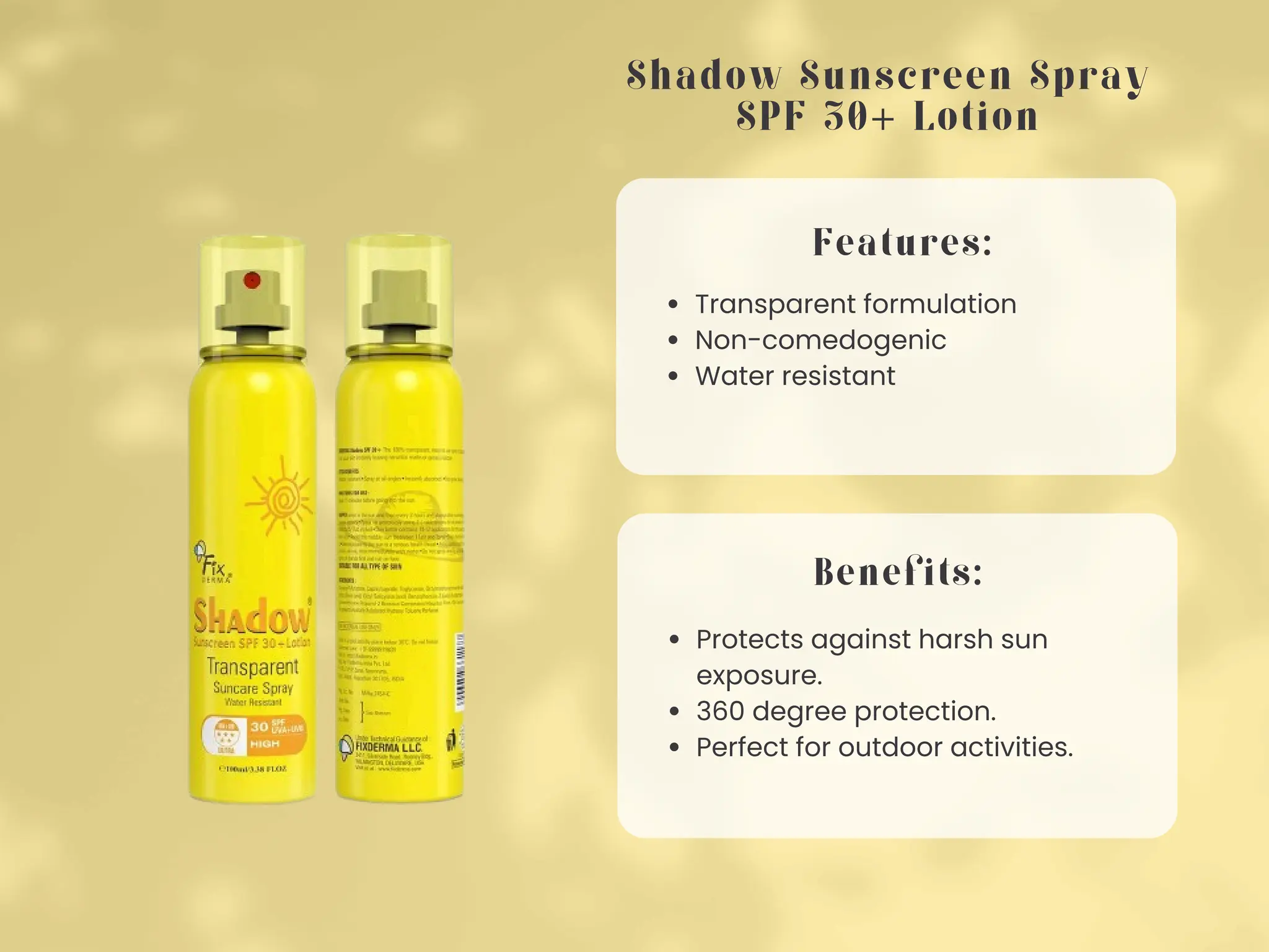 Introduction to Fixderma Sunscreen - high-performance sun protection | PDF