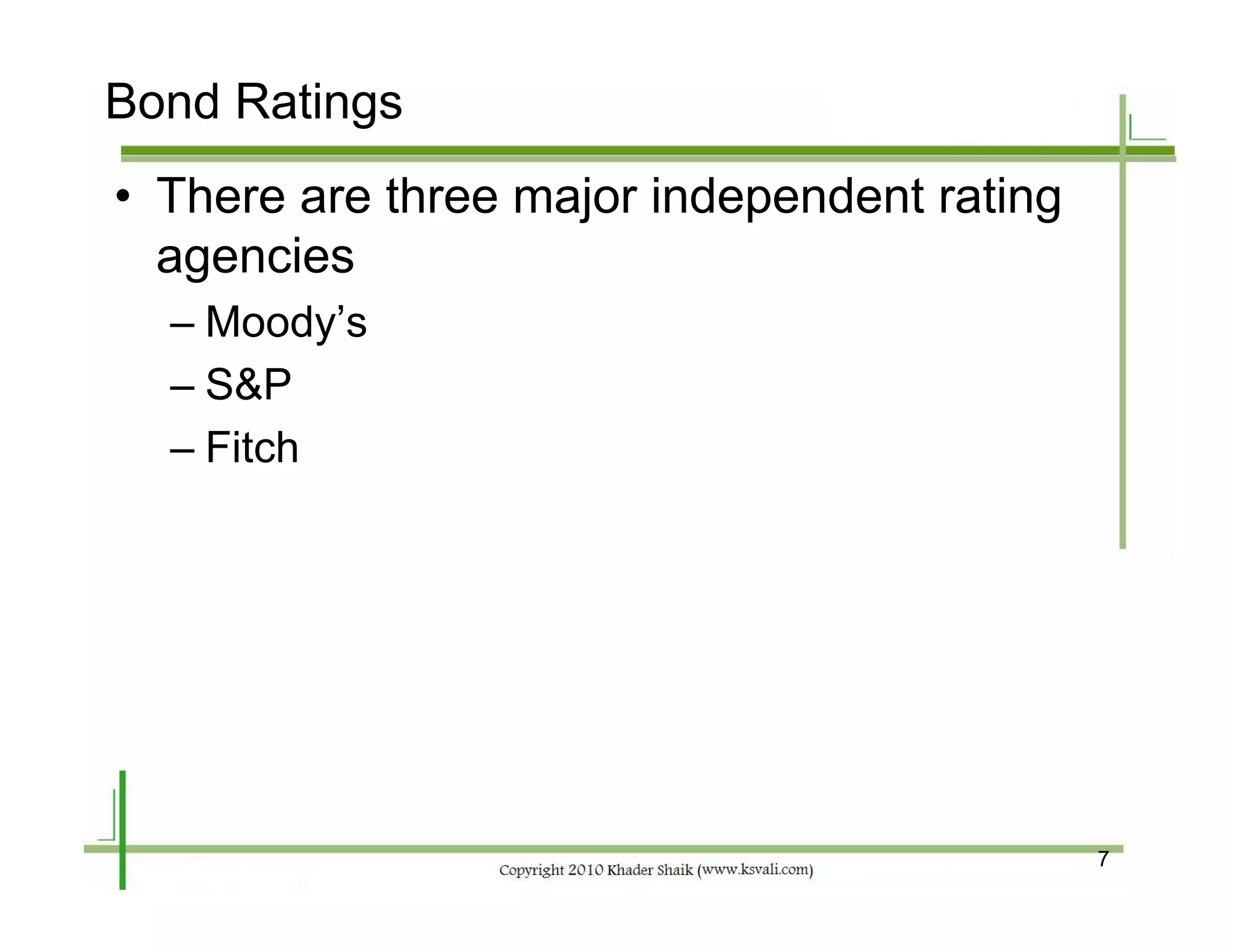 Introduction To Fixed Income Markets | PDF