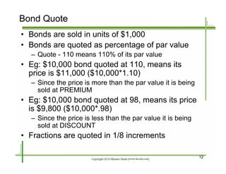 Introduction To Fixed Income Markets | PDF