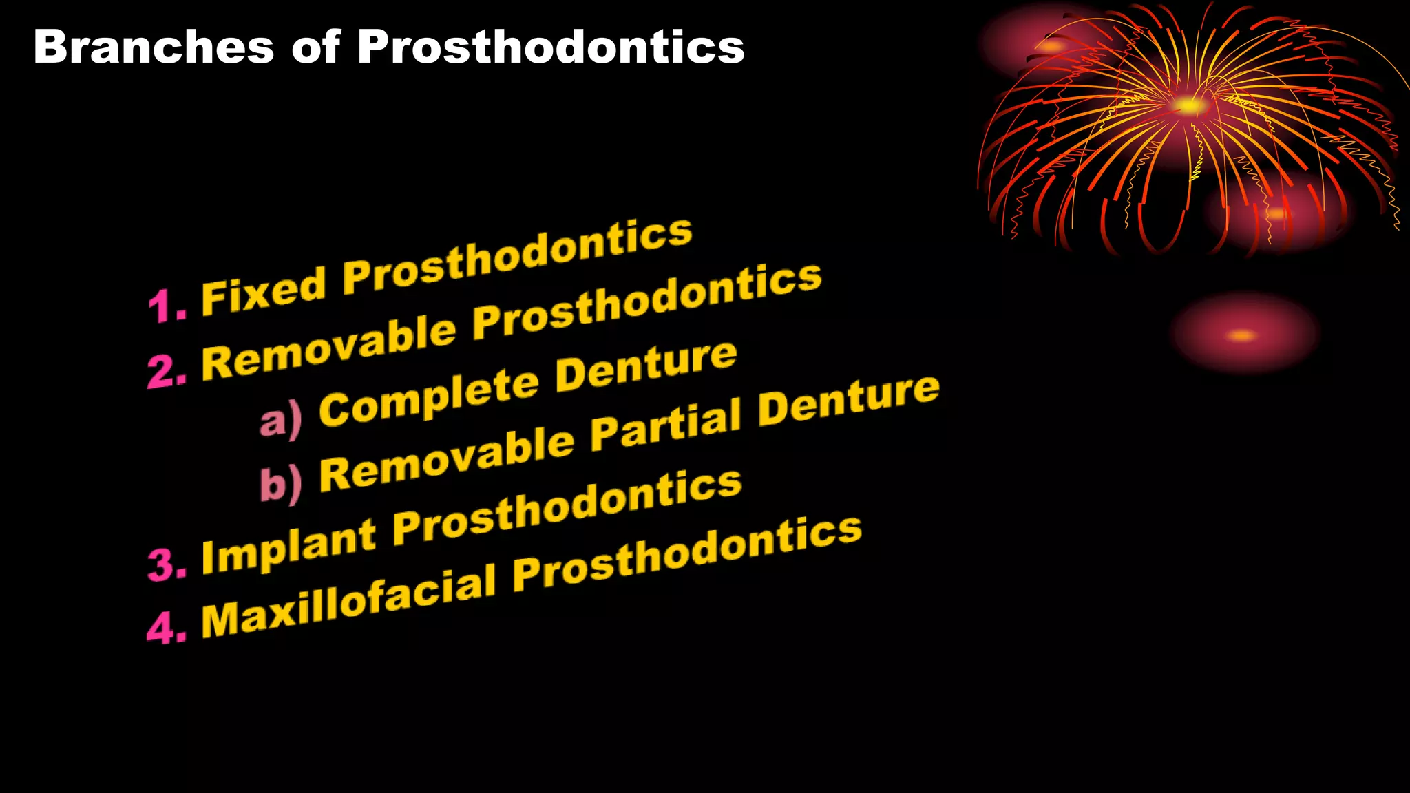 Introduction to fixed prosthodontics | PPTX