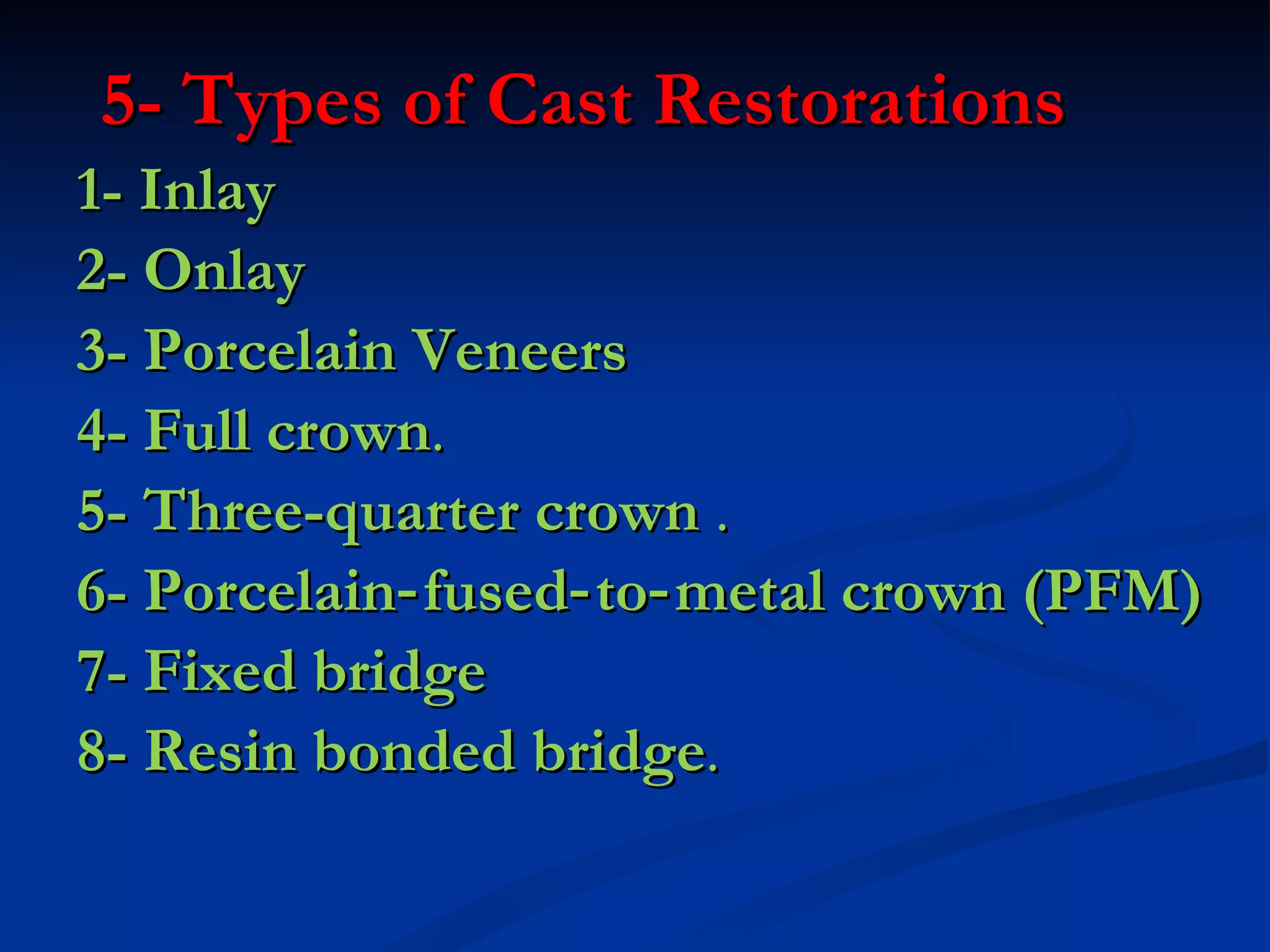 Introduction to fixed prosthodontics | PPT