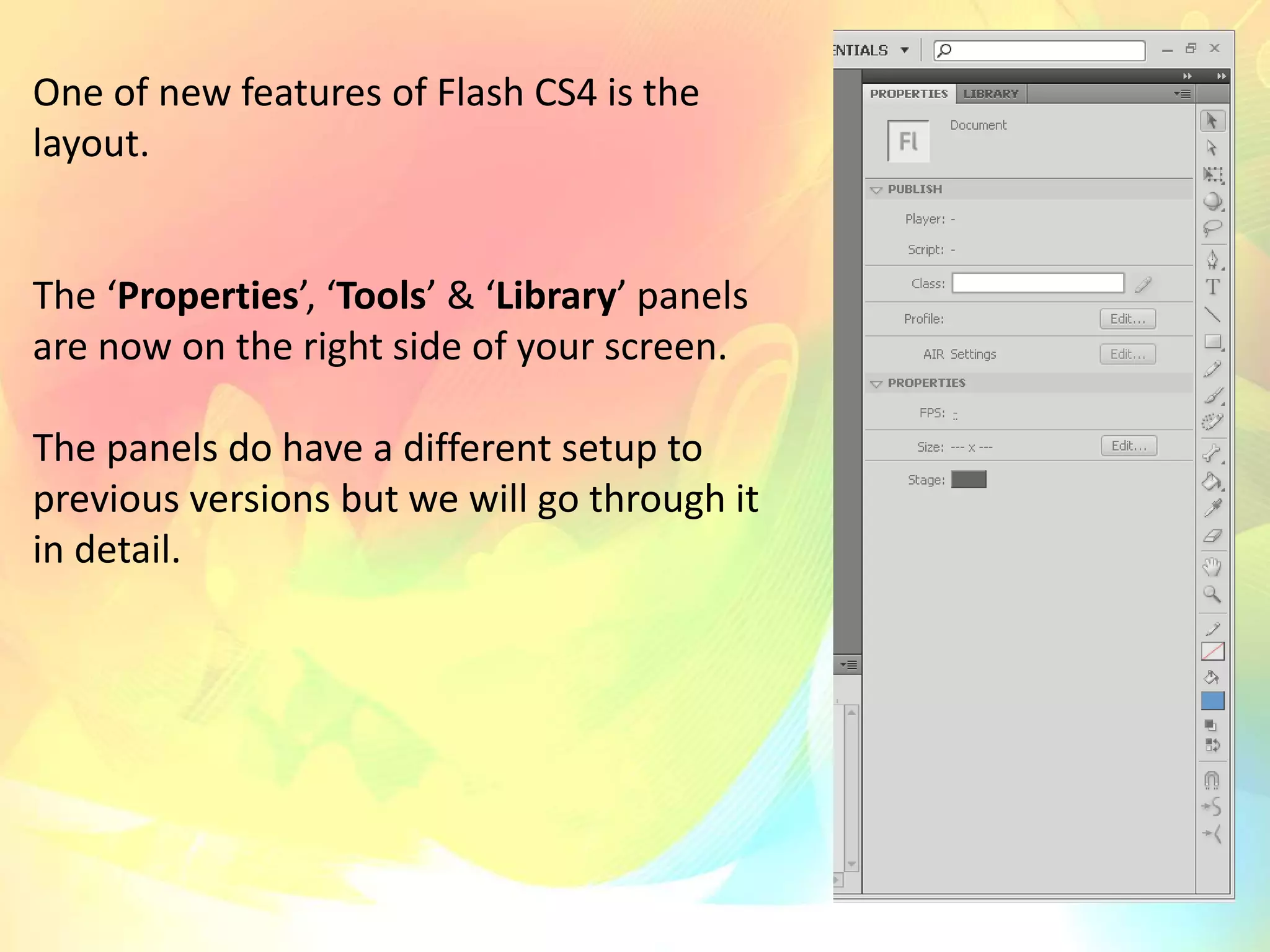 Introduction to flash cs4 | PPTX