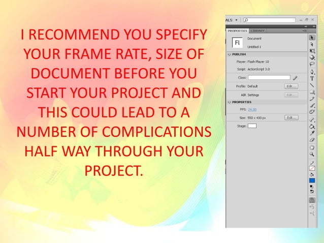 Introduction to flash cs4 | PPTX