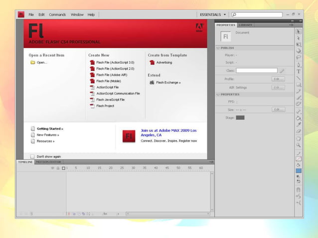 Introduction to flash cs4 | PPTX