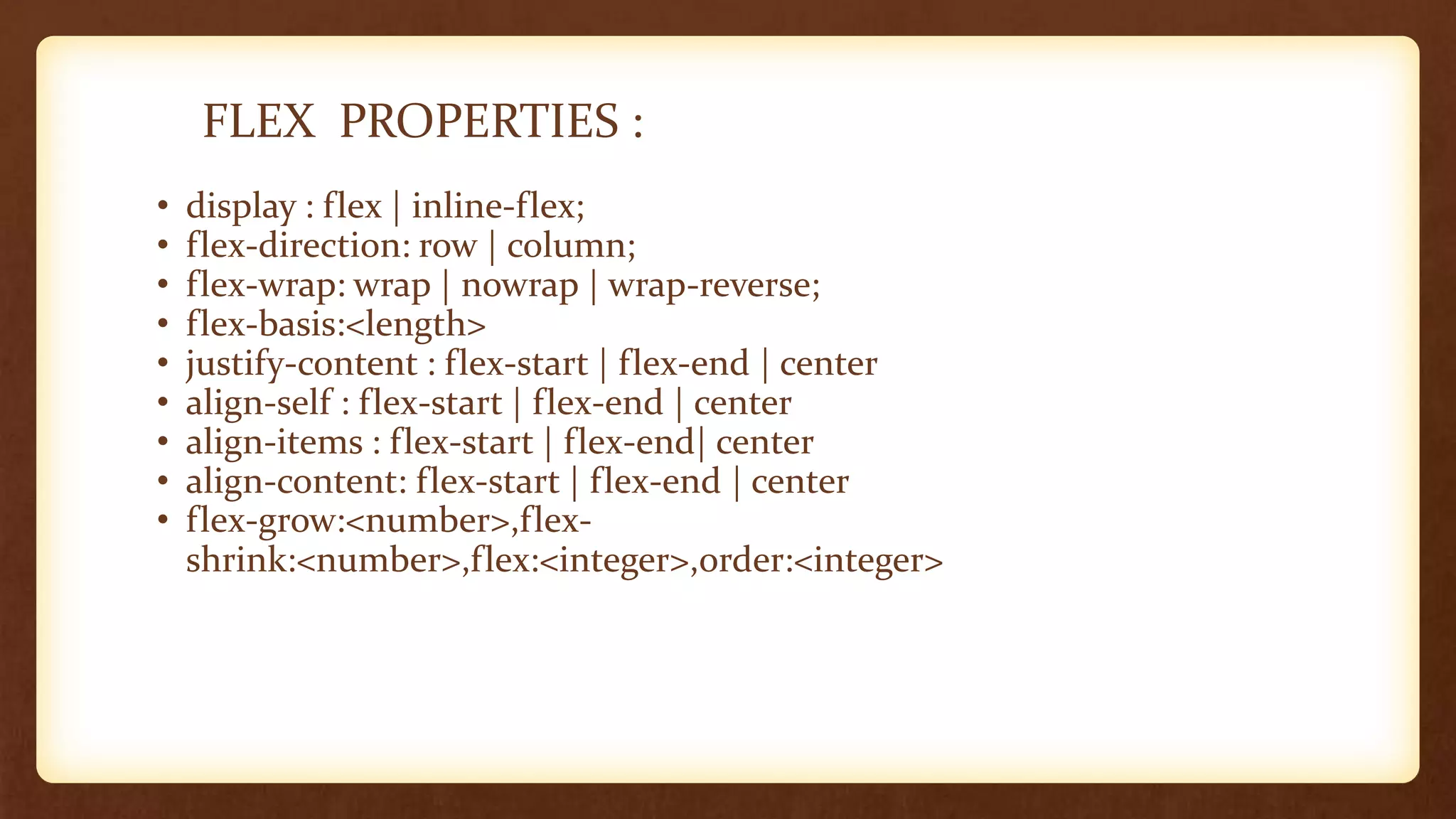 Introduction to flexbox | PPTX | Web Design and HTML | Internet