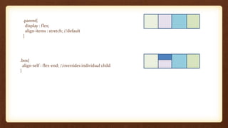 Introduction to flexbox | PPTX | Web Design and HTML | Internet