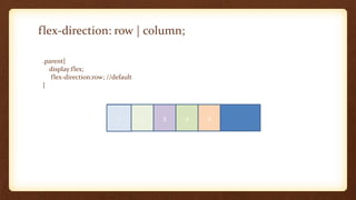 Introduction to flexbox | PPTX | Web Design and HTML | Internet