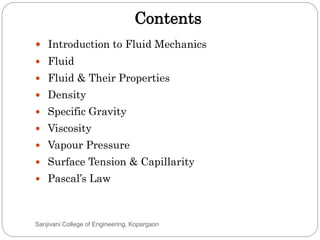 Introduction to fluid properties | PPTX