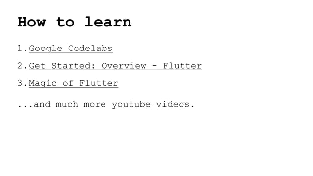 Introduction to flutter | PPT