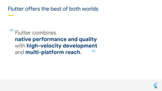 Introduction to Flutter.pptx | Computer Software and Applications | Computing