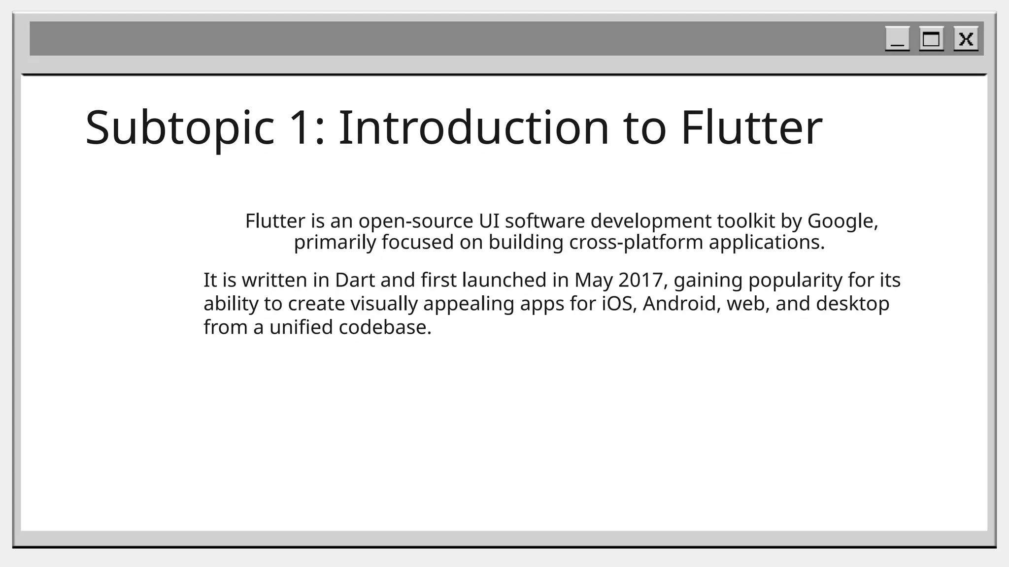 Introduction to Flutter by Ayush Desai.pptx