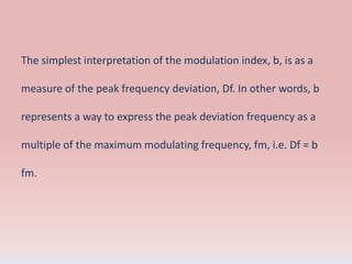 Introduction to fm modulation | PPTX