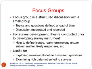 Introduction to focus group | PPTX