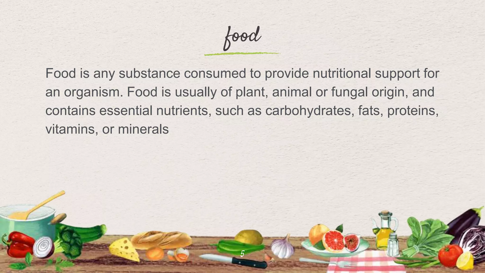 Introduction to food science food group | PPTX