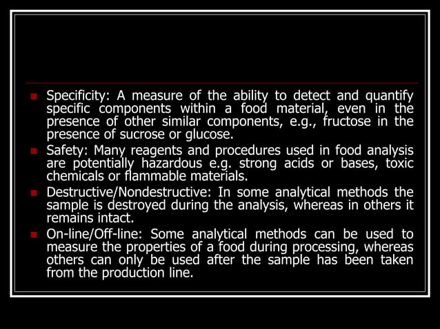 INTRODUCTION+TO+FOOD+ANALYSIS.ppt | Food Industry | Industries