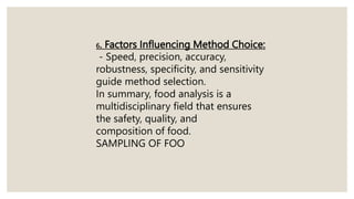 INTRODUCTION TO FOOD ANALYSIS .pptx