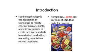 Introduction to food biotechnology.ppt by | PPT