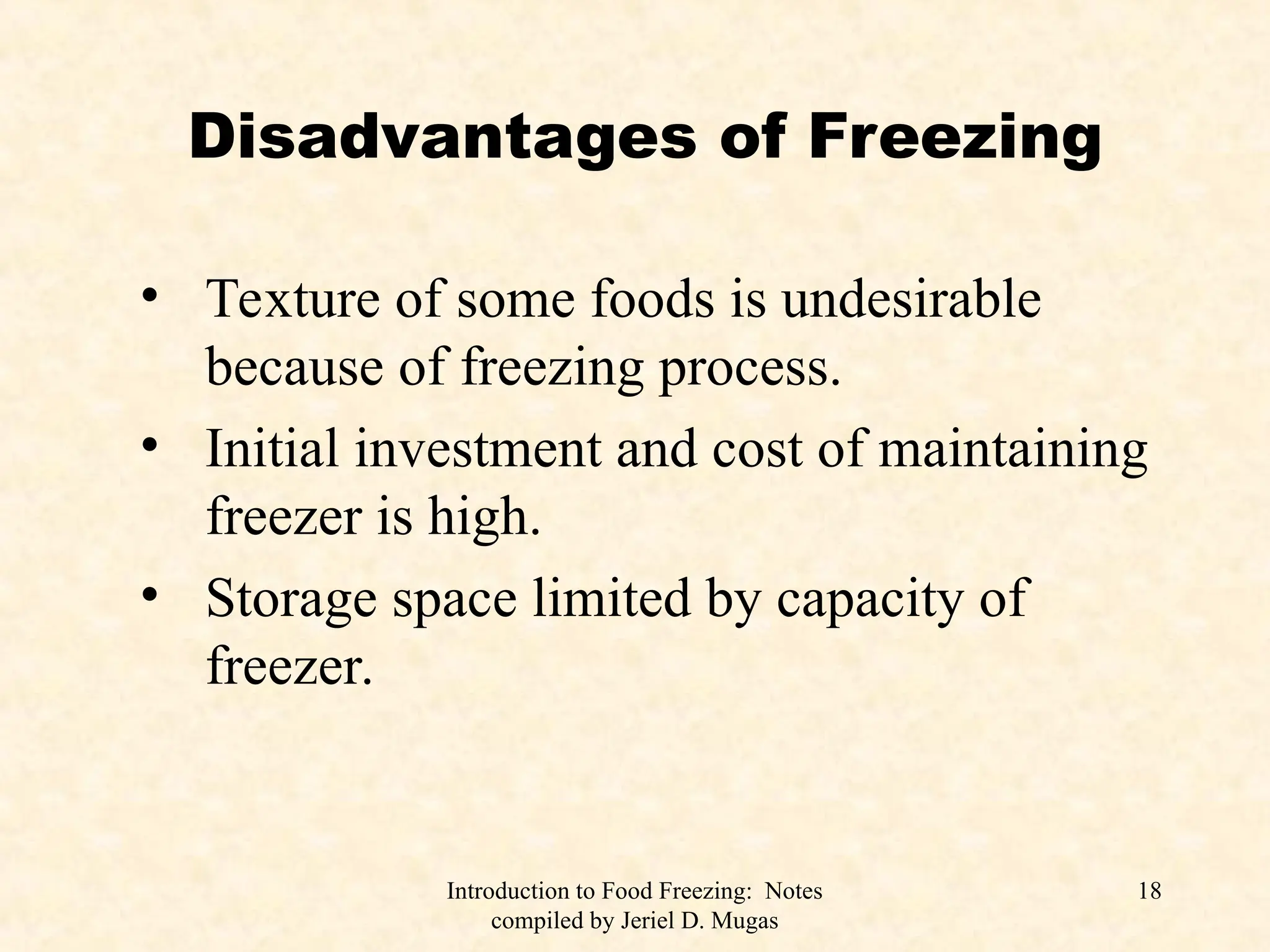 Introduction to Food Freezing, First lesson | PPT