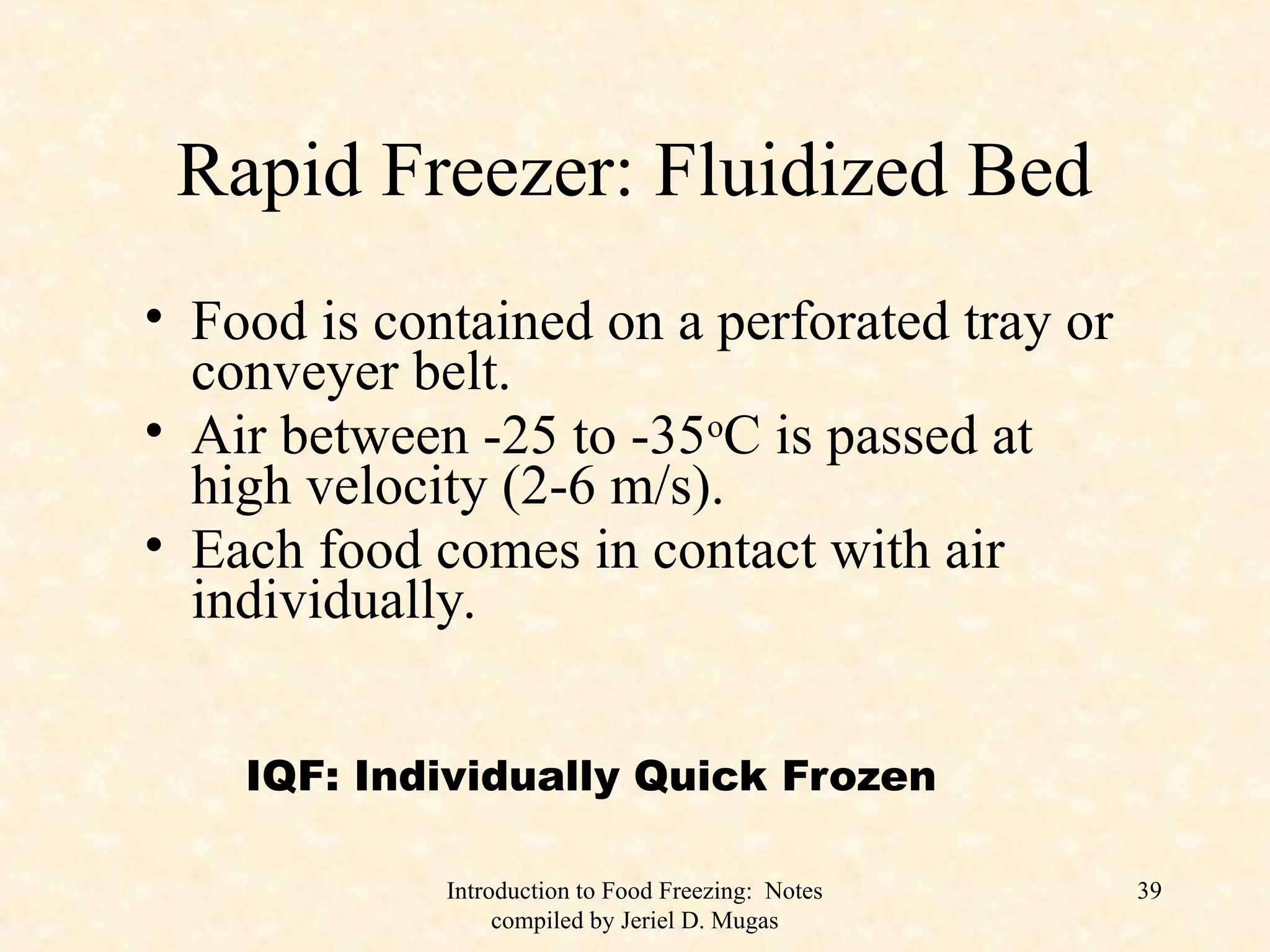Introduction to Food Freezing, First lesson | PPT