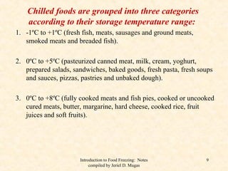 Introduction to Food Freezing, First lesson | PPT