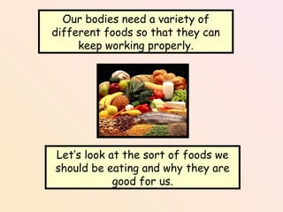 Introduction to food groups | PPT