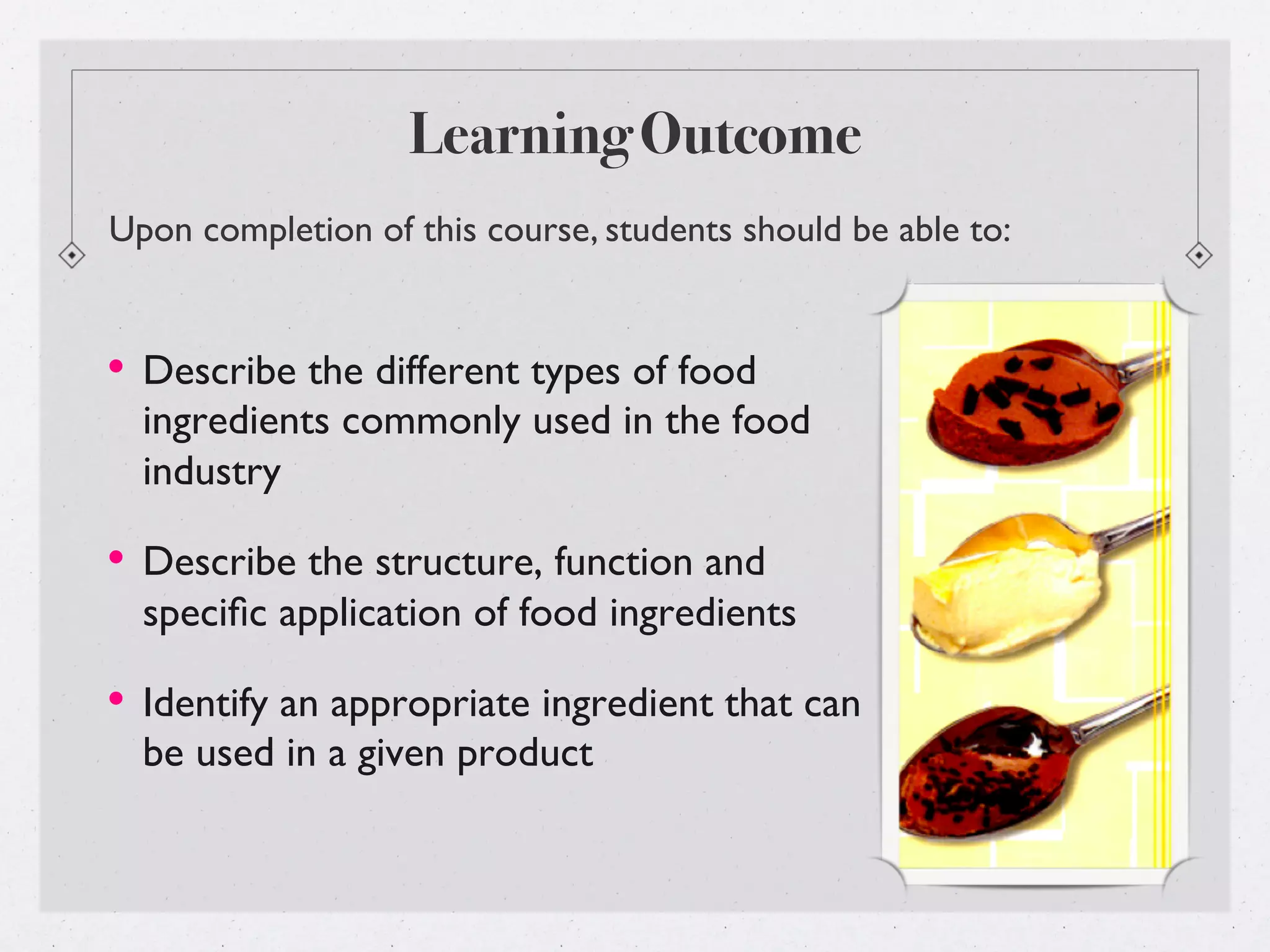 Introduction to Food Ingredients | PDF
