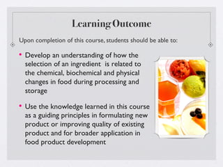 Introduction to Food Ingredients | PDF