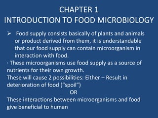 Introduction to food microbiolagy | PPT