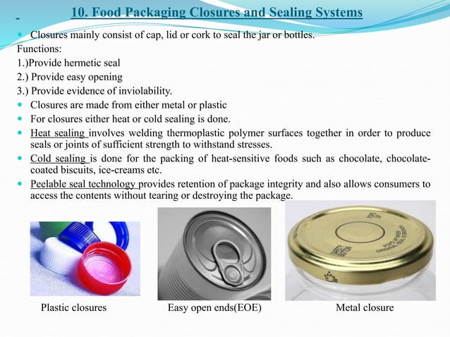 Introduction to food packaging sir ppt) | PPTX | Chemistry | Science