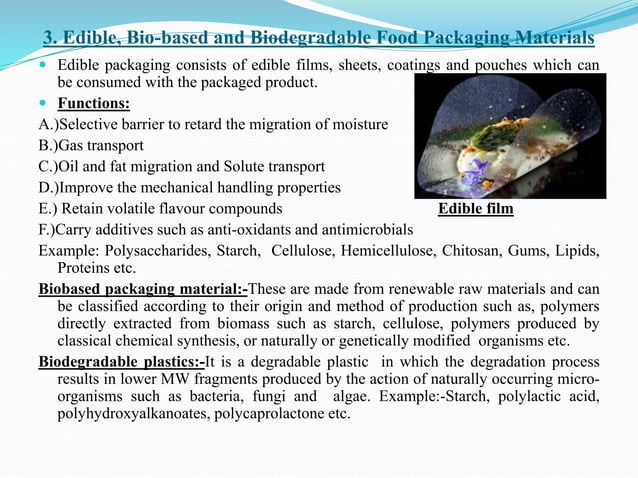 Introduction to food packaging sir ppt) | PPTX | Chemistry | Science
