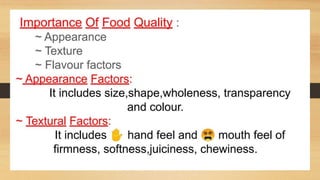 INTRODUCTION TO FOOD QUALITY - PART 1.pptx