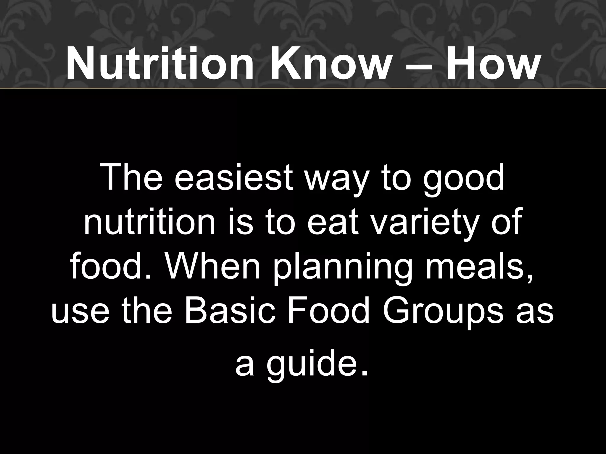 Introduction to food science | PPTX