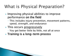 Introduction to football physical preparation | PPTX