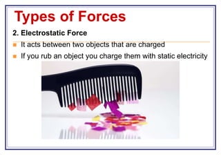 Electrostatic Force Examples Comb