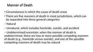 INTRODUCTION TO FORENSIC MEDICINE.powerpoint presentation | PPTX