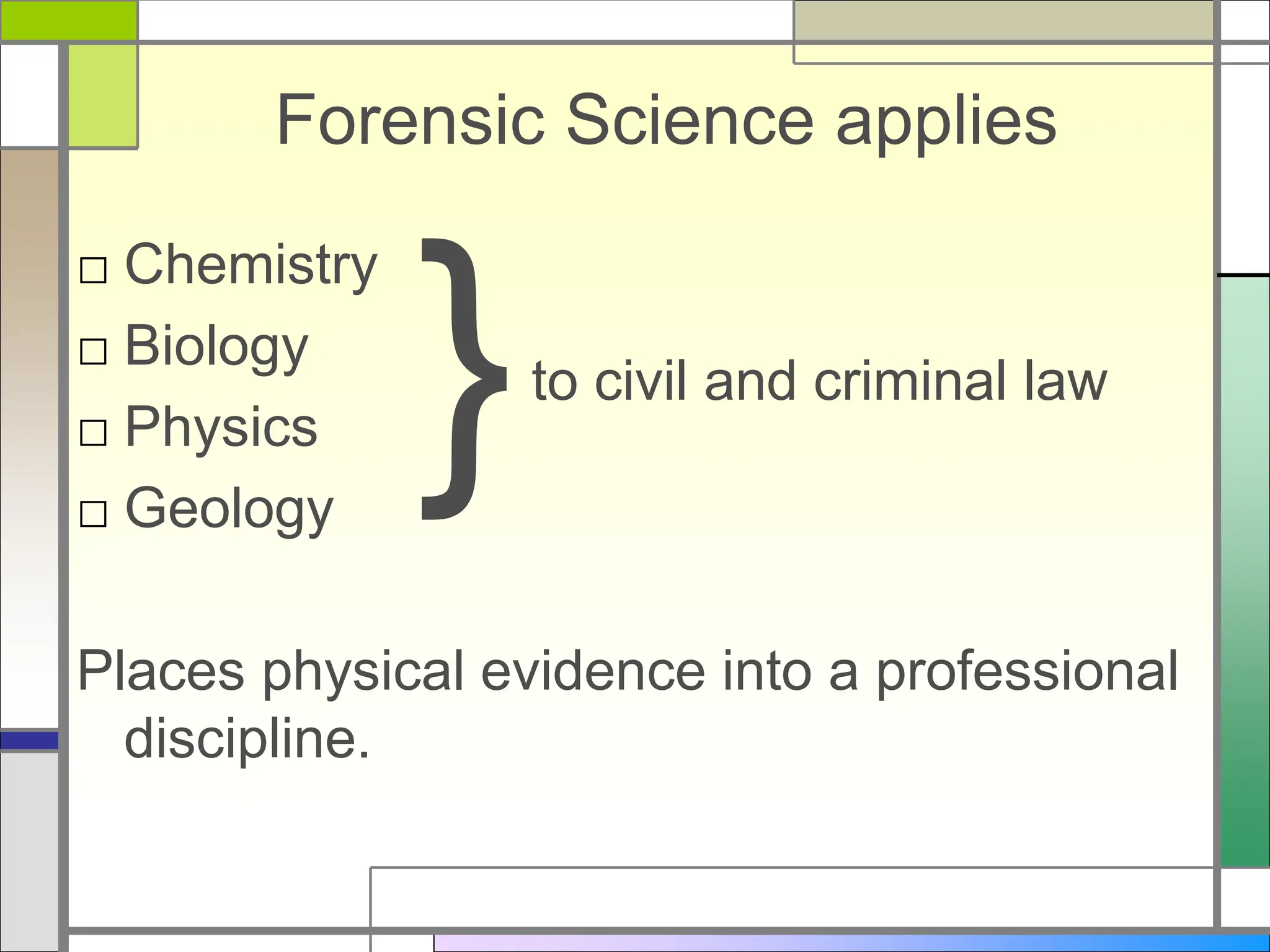 Introduction to Forensic science, principle, | PPT